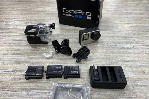 Экшн камера GoPro Hero 4 Black (4 аккумулятора, ке