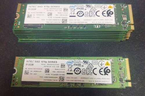 SSD диск Intel 670p 512Gb ssdpeknu512GZX1