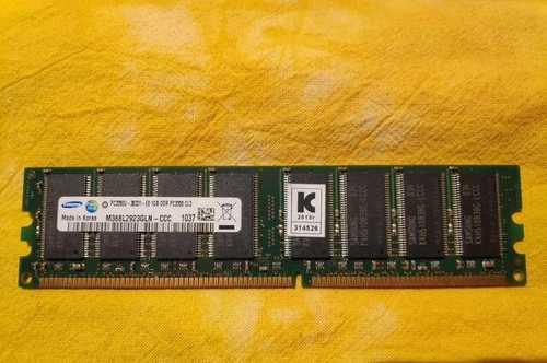 Оперативная память Samsung ddr pc3200 512Мб и 1Гб