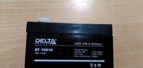 Аккумуляторная батарея Delta DT 12012 (12V / 1.2Ah