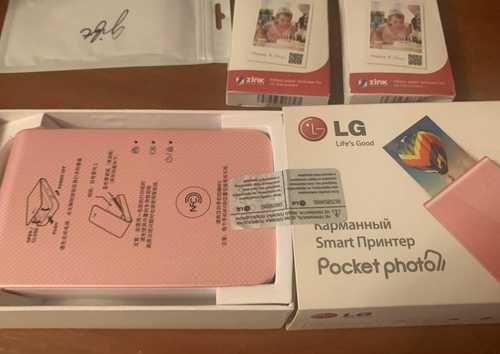 Карманный фотопринтер LG Smart pocket photo PD239T