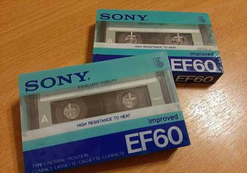 Аудиокассета Sony EF60 (подделка)