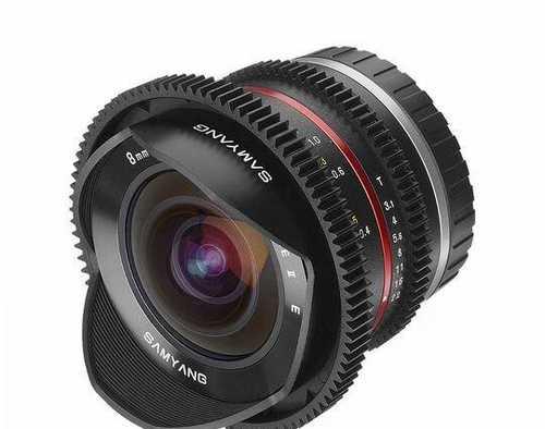 Объектив Samyang 8mm T3.1 Cine UMC Fish-eye II vds