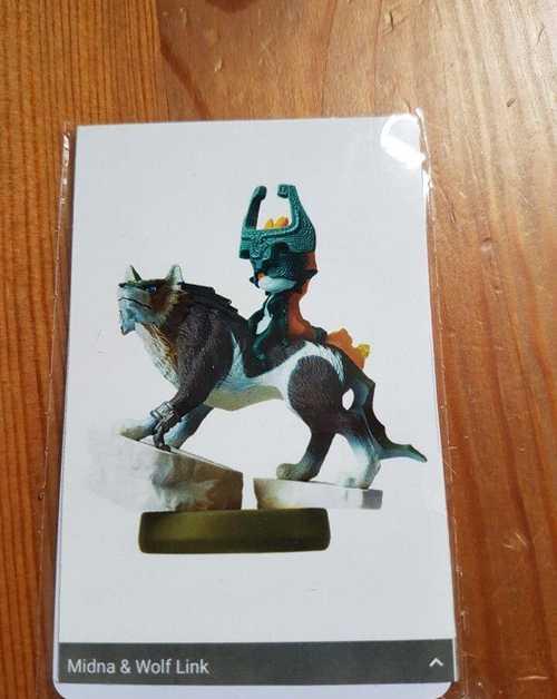 Midna & Wolf Link Amiibo 20 "сердец" волк