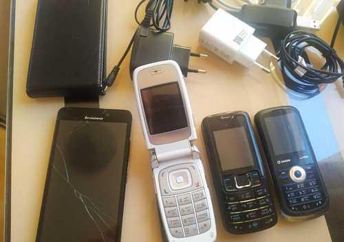 Телефоны Lenovo A5000,Nokia 6101 и 3110с, Sagem