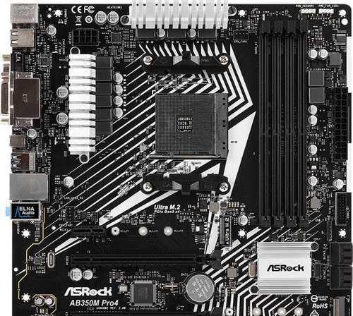 Материнская плата asrock ab350m pro 4 rev 2.0