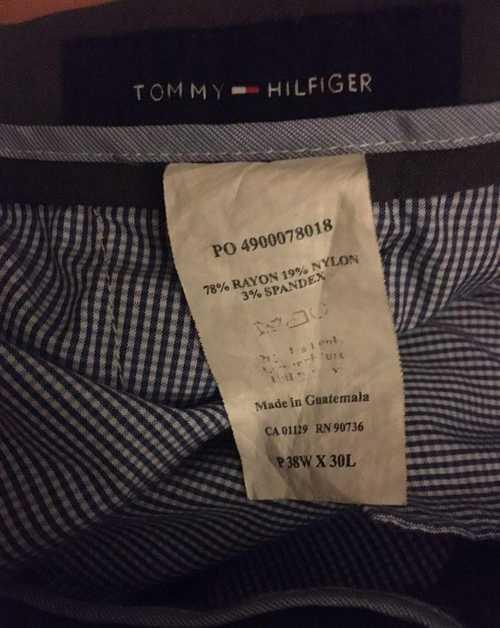 Брюки tommy hilfiger