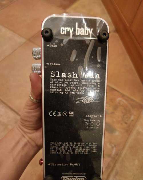 Педаль Dunlop SW95 Slash Cry Baby