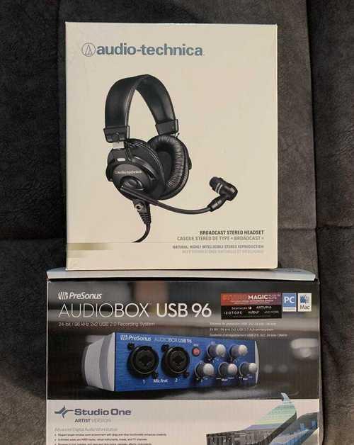 Audio-Technica bphs1 + PreSonus AudioBox USB96