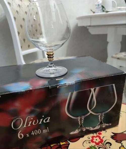 Набор бокалов для коньяка Bohemia Olivia
