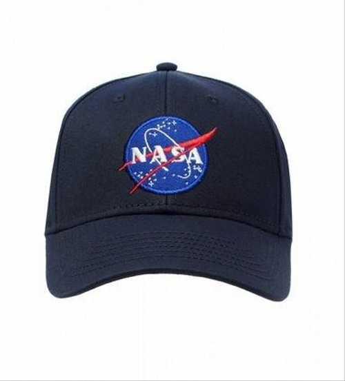 Кепка Alpha Industries Logo Nasa Black (Черная)