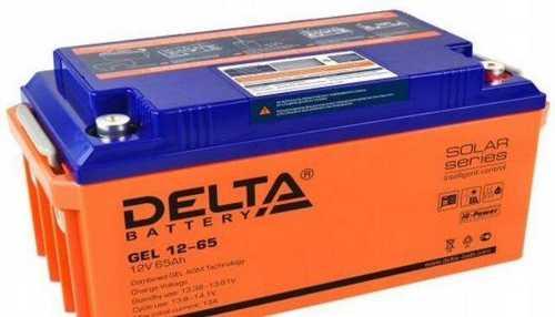 Акб Delta Gel 12-65 аккумуляторы гелевые