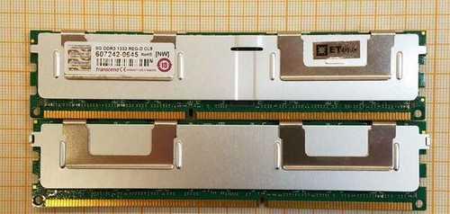 Transcend TS8gjma333Y DDR3 rdimm ECC REG 8GB