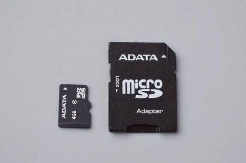 Карта памяти microSD 4gb