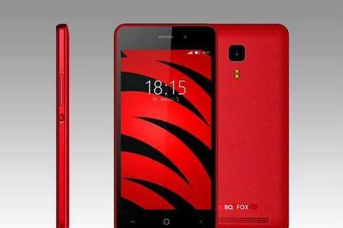 Смартфон BQ 4526 FOX красный 4.5 1/8гб 3g