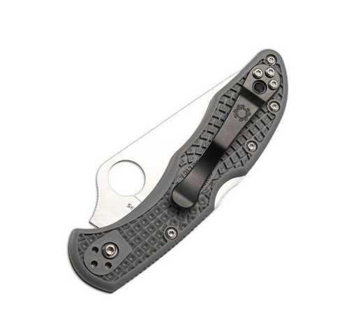 Нож Spyderco C11fpgy Delica FlatGround Grey серый