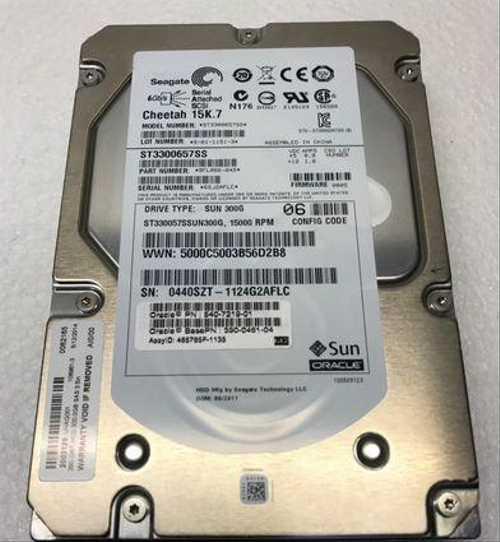 Жесткий диск HDD 3.5" 300 гб SAS 15K rpm