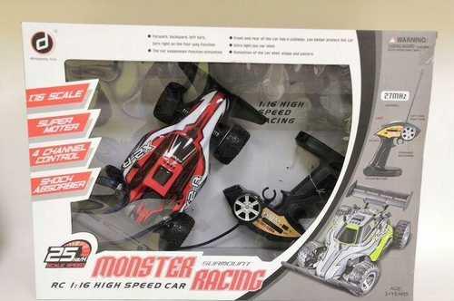 Радиоуправляемая машина Monster Racing красная