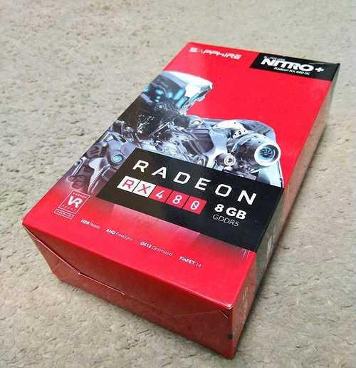 Коробка от radeon RX 480 8Gb