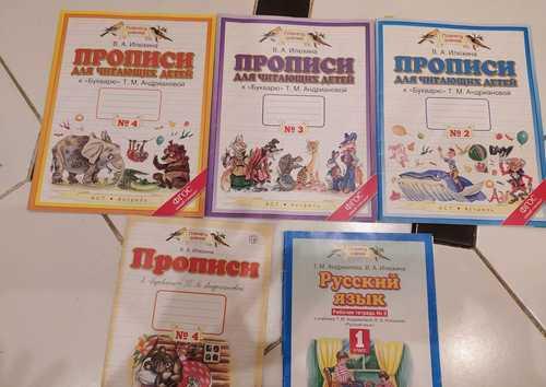 Прописи для читающих детей к букварю андриановой