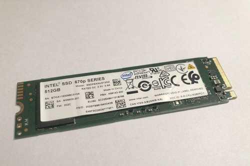 SSD M.2 Intel 670p Series 512Gb