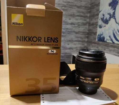 Объектив Nikon AF-S Nikkor 35mm f1.4 G ED