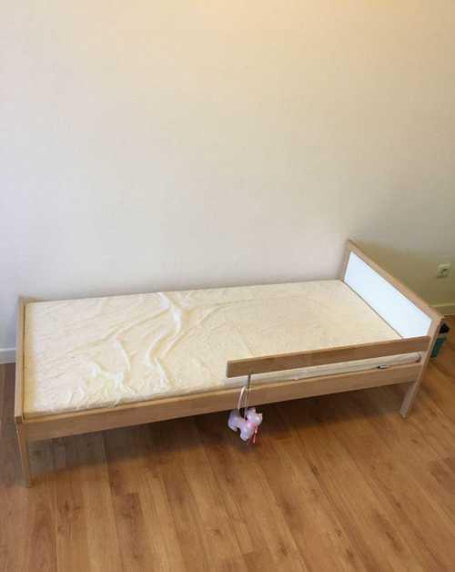 Кровать детская IKEA 70X160 с матрасом б/у