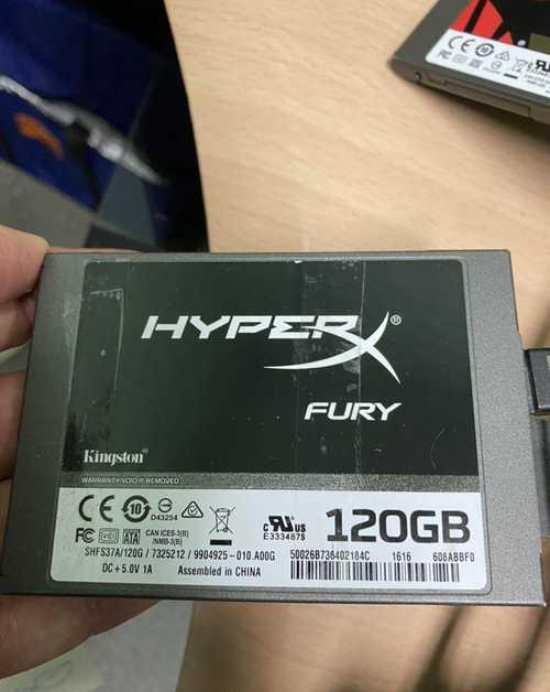 Kingston hyperx fury ssd 120gb shfs37a120g