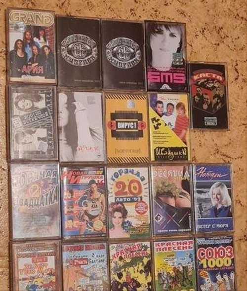 Аудиокассеты с записью попса рок 90е 2000е