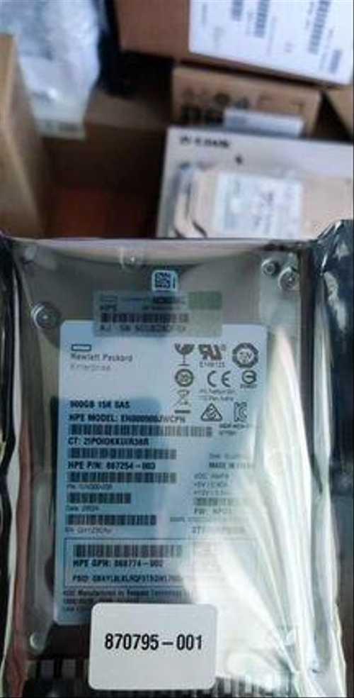Жесткий диск HP 900Gb 15K 12G SAS 2.5 SFF G8 G9 G1