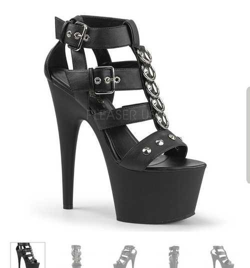 Новые чёрные стрипы Pleaser, размер 8 US