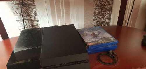 Sony PS4 (не slim) + игры