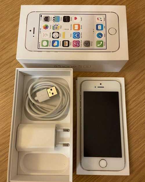 Телефон iPhone 5S Silver 16Gb A1457