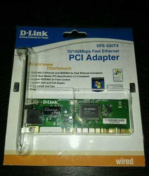 Сетевая карта pci d link dfe 520tx