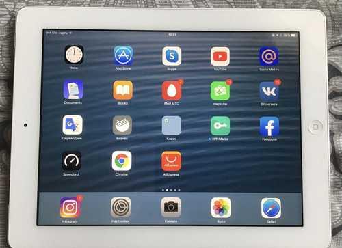 iPad 4 Wi-Fi Cellular 32 Gb White Model A 1460