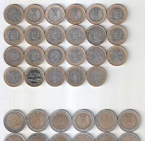 Монеты Европы евро и евроценты разных стран
