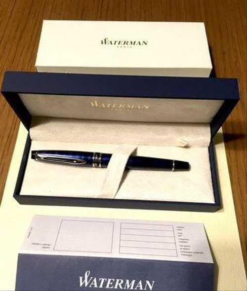 Ручка-роллер Waterman Expert2 blue, футляры blue