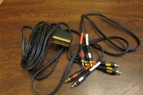 Кабель Scart - 6RCA gold 1,5 м luxmann