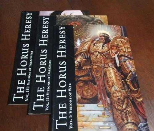 Артбуки Warhammer 40000 "Horus Heresy". 3 тома