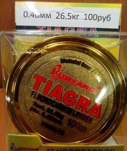 Зимняя лескаTiagra Fluorocarbon 0.40 мм 26.5 кг