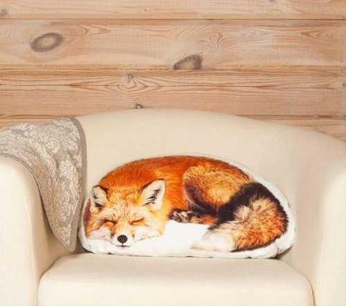 Лиса. Декоративная подушка в виде лисы