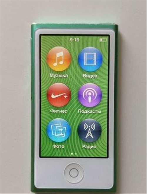 Плеер Apple iPod Nano 7 (16Gb Green A1446)