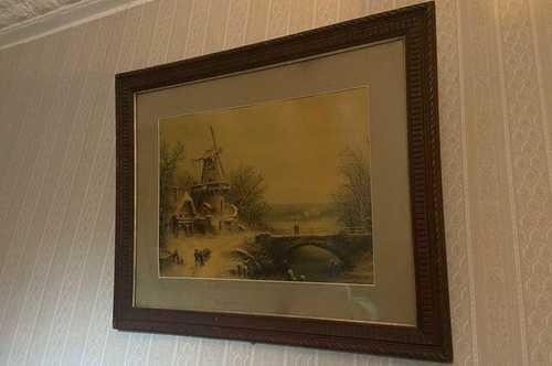 Картина Голландский пейзаж начала 20 века