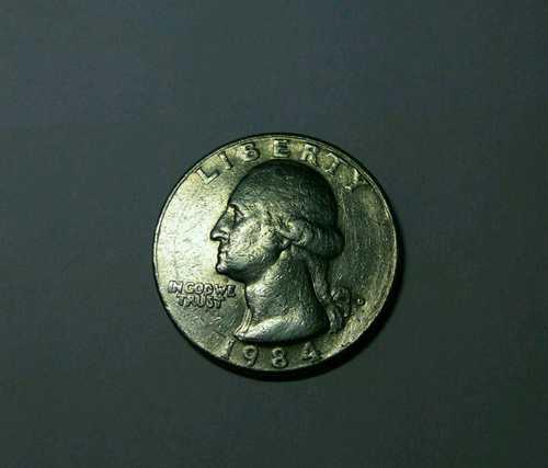 Монета Liberty 1984 Quarter Dollar