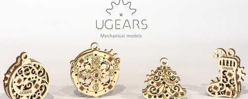 Конструктор 3D-пазл Ugears - Фиджет Новогодняя маг