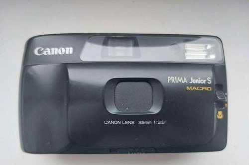 Плёночный фотоаппарат canon prima junior s