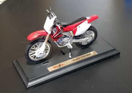 Модель эндуро Maisto 1/18 Honda CRF450R