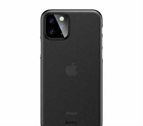 Чехол-накладка iPhone 11 Pro Baseus Wing Transparent Black