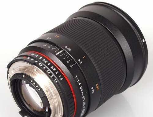 Samyang 24mm T1.5 ED AS UMC vdslr Canon EF