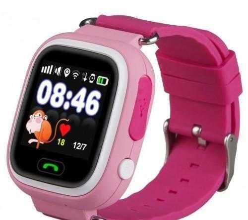Детские часы с GPS и SIM картой Baby Watch Q90 Роз